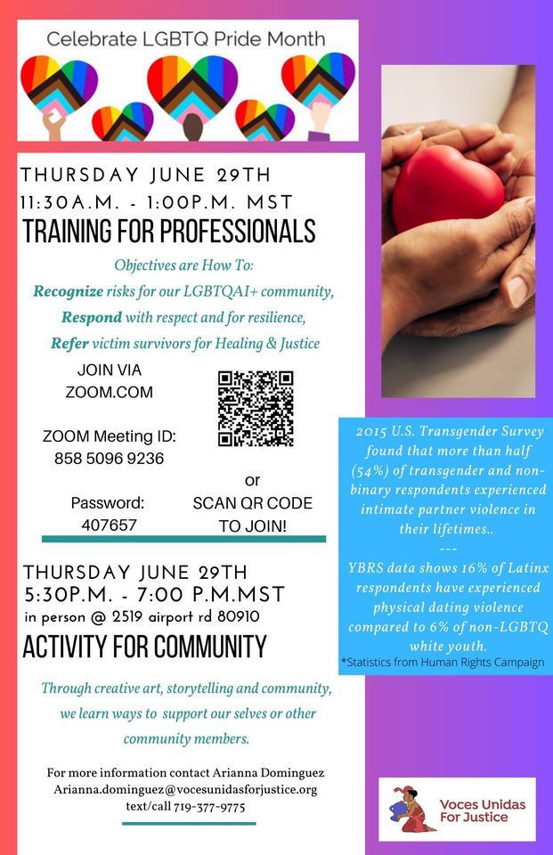 Pride Awareness Month-Activity for Community, 2519 Airport Rd, Colorado ...