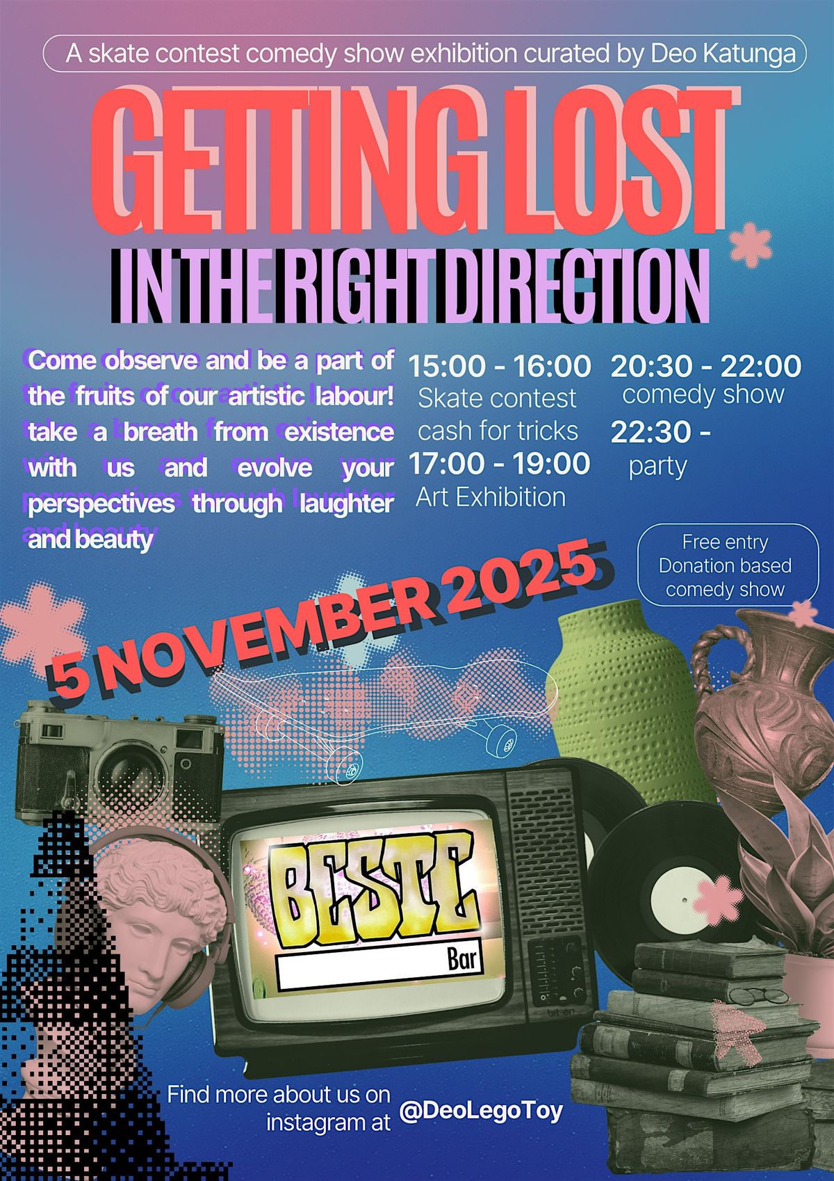 Getting lost in the right direction, BESTE Bar, Berlin, 5 November 2025