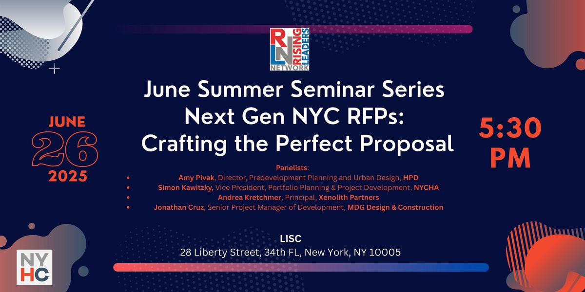 Summer Seminar Series | Next Gen NYC RFPs: Crafting the Perfect ...