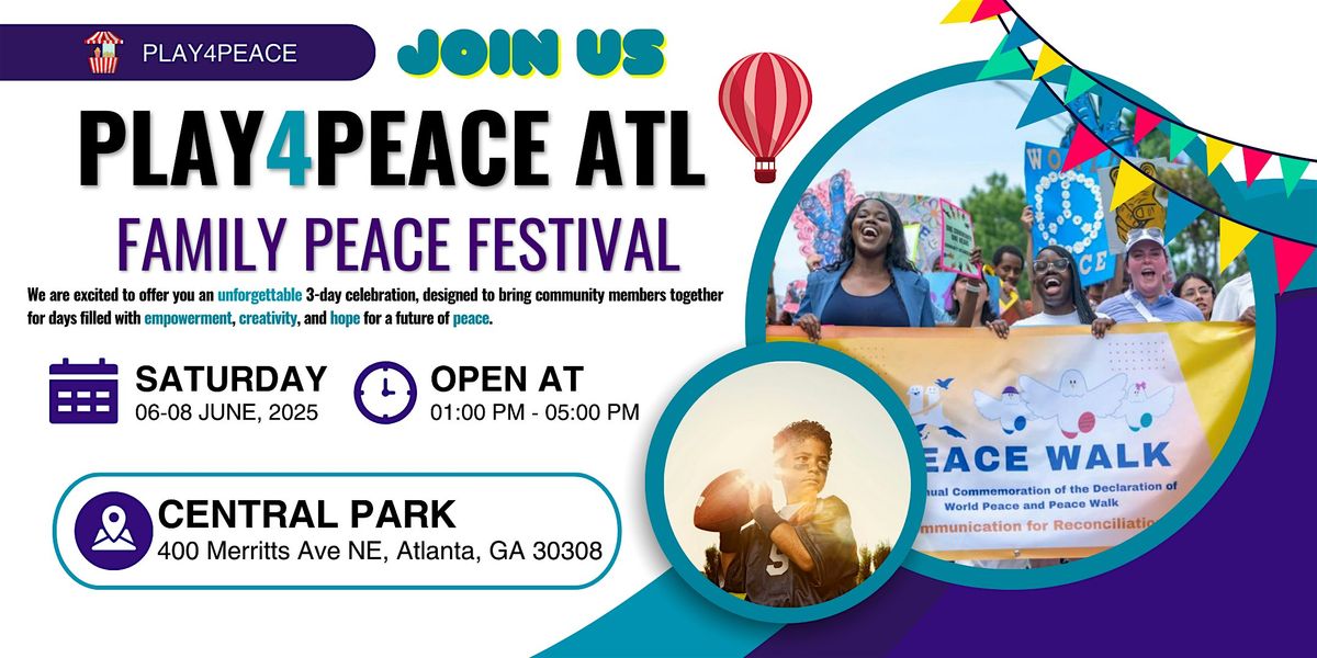 ATLANTA PEACE FESTIVAL, Central Park, Atlanta, 7 June 2025