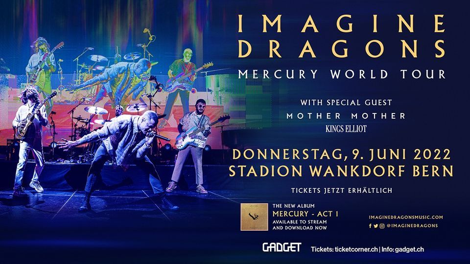 Imagine Dragons | Stadion Wankdorf Bern, Wankdorfstadion, Bern, 9 June 2022