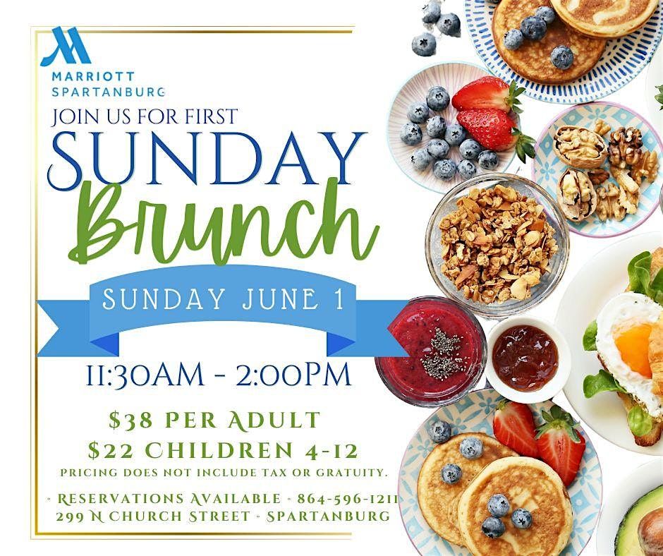 First Sunday Brunch ONLY at the Spartanburg Marriott, Spartanburg ...