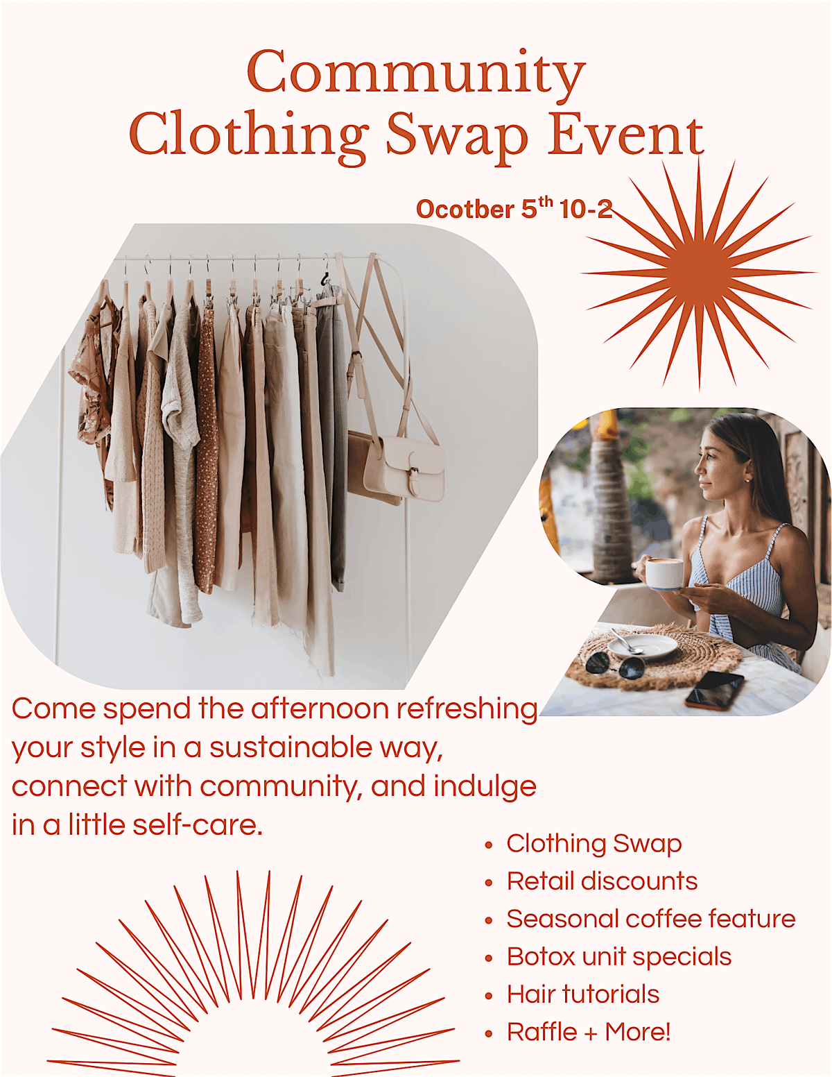 Community Clothing Swap, Holistic Salon, Denver, 5 October 2025