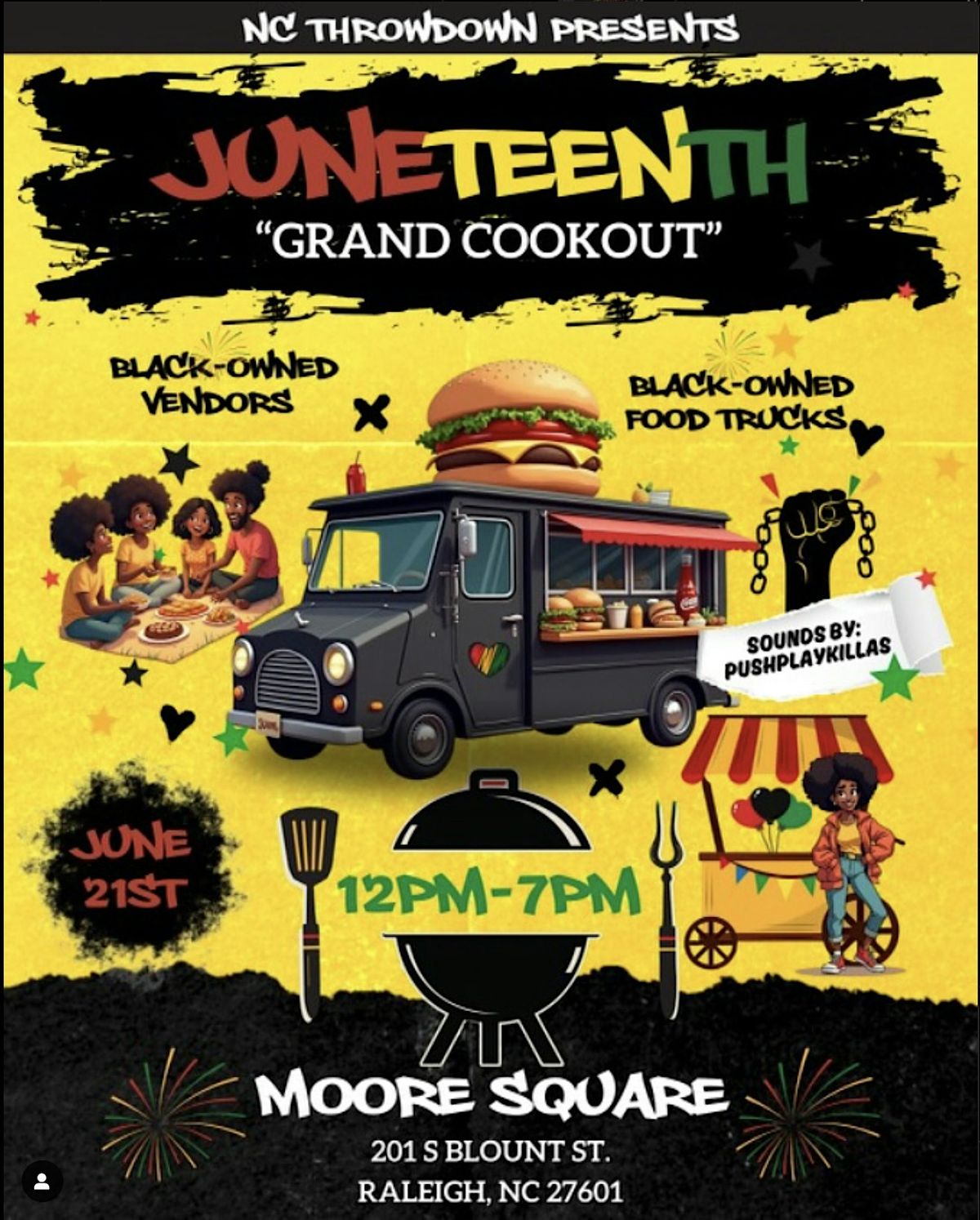 The Grand Cookout : Juneteenth edition, Moore Square, Raleigh, 21 June 2025