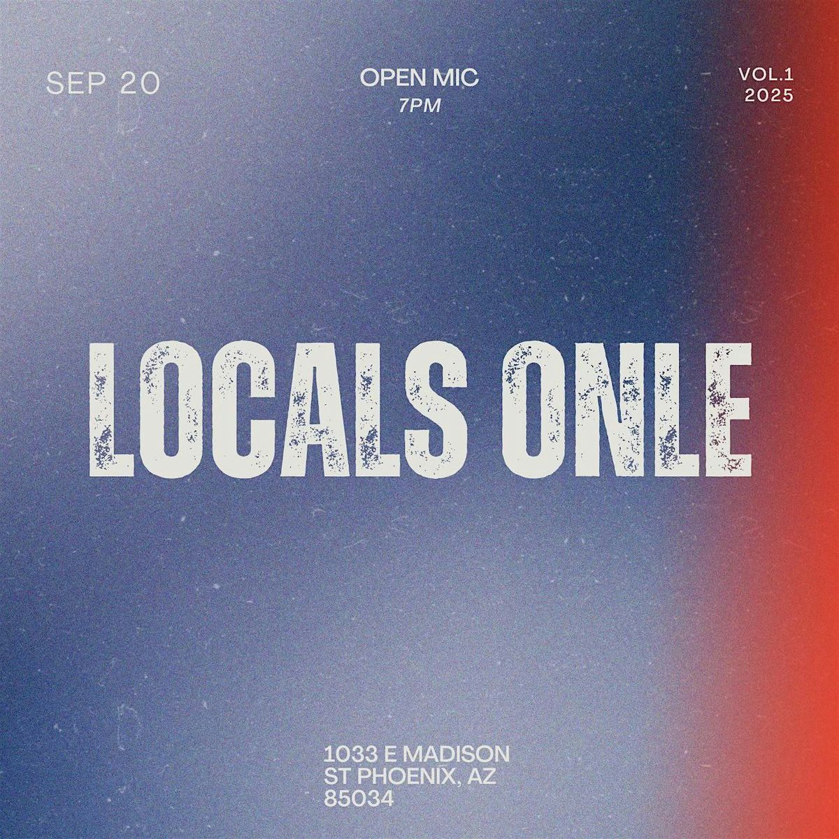 LocalsONLE X Karisma Collective X Next Play Open Mic, BluPrint Multimedia Studios, Phoenix, 20 ...