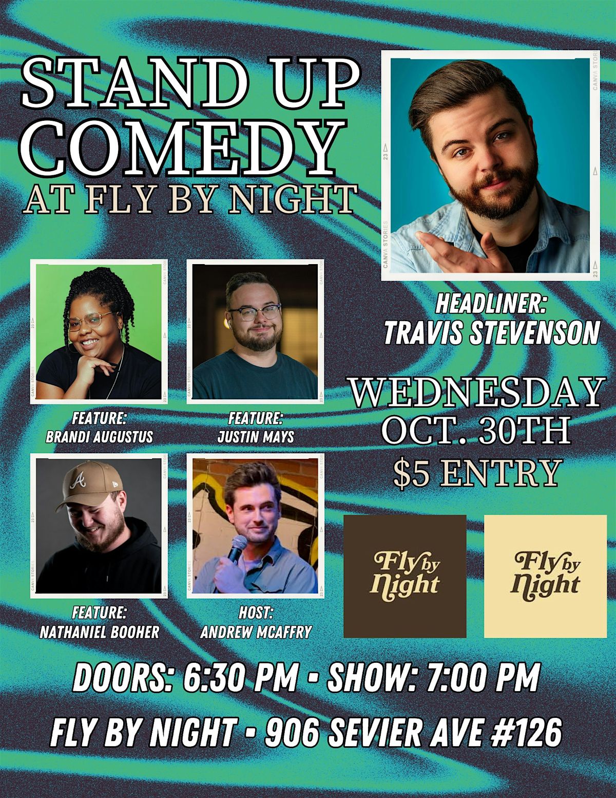 Stand Up Comedy @ Fly By Night!, Fly by Night, Knoxville, 30 October 2024
