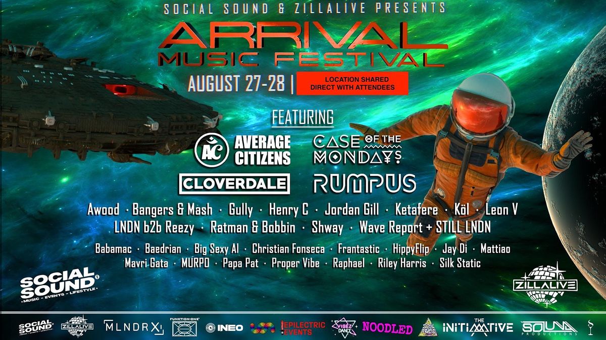 Arrival Music Festival 2021, Pemberton, 27 August to 29 August