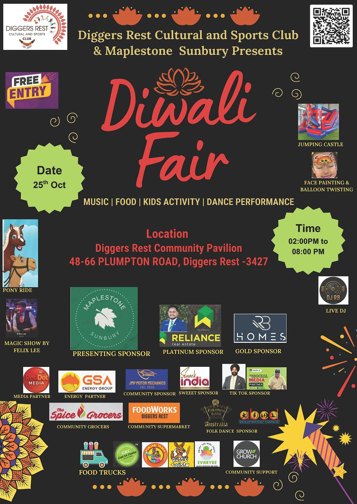DIWALI FAIR 2025 - Diggers Rest (Melton and Hume), Diggers Rest ...