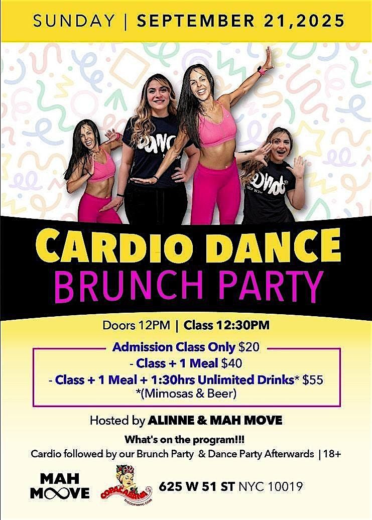 CARDIO DANCE BRAZILIAN BRUNCH PARTY hosted by BIA, Copacabana Nightclub, New York, 21 September 2025