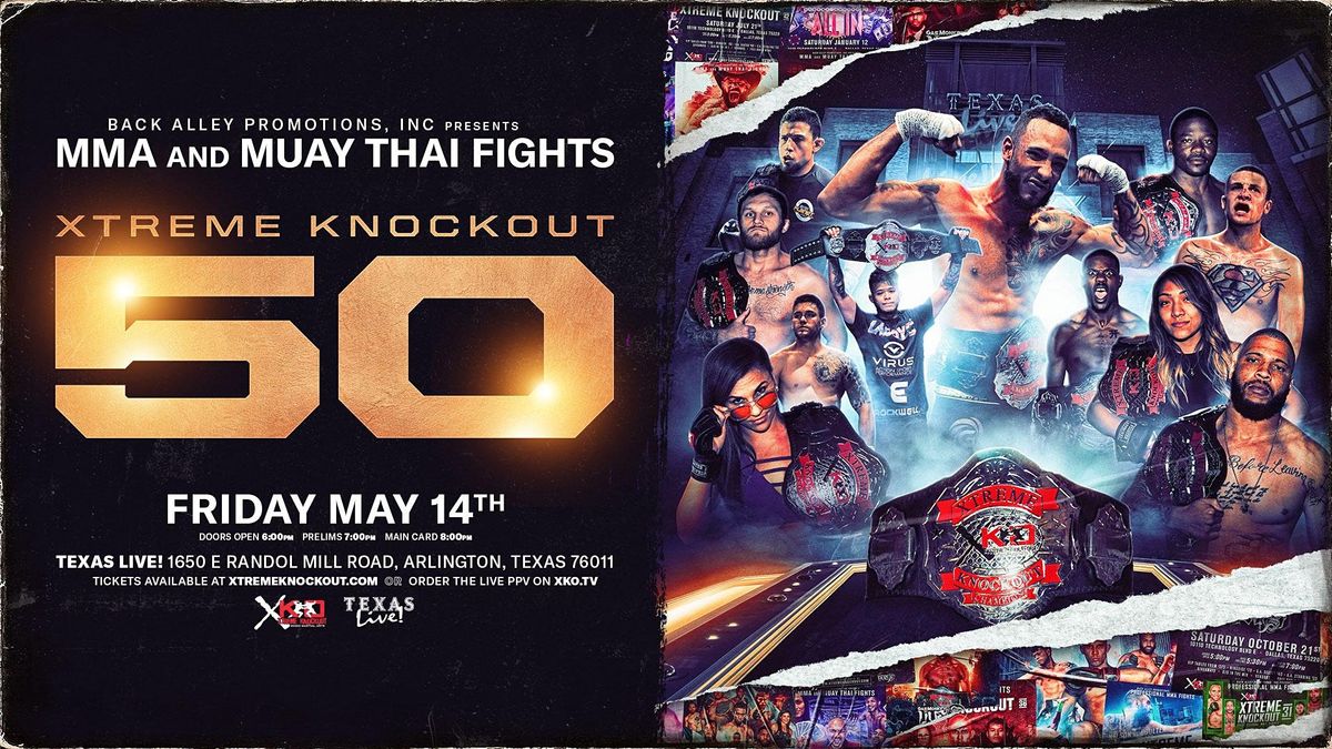 Xtreme Knockout 50: MMA and Muay Thai Fights, Arlington Backyard, 14 ...