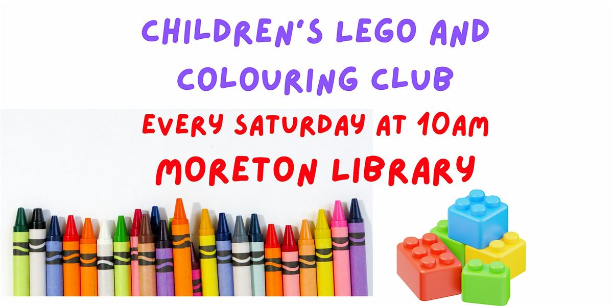 Childrens Lego and Colouring Club at Moreton Library, Moreton Library ...