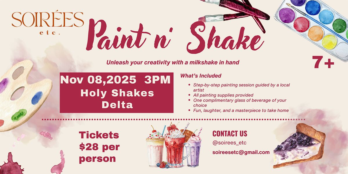 Shake & Paint: Fall Edition at Holy Shakes, Holy Shakes Delta, 8 ...