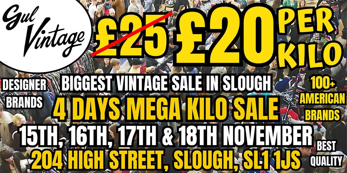 Gul Vintage 4 Days Mega Kilo Sale Event 15th,16th,17th & 18th November ...