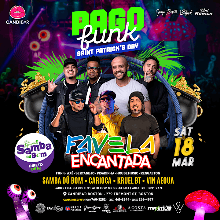FAVELA ENCANTADA @ Candibar | Guestlist (Must Submit RSVP), Candibar ...