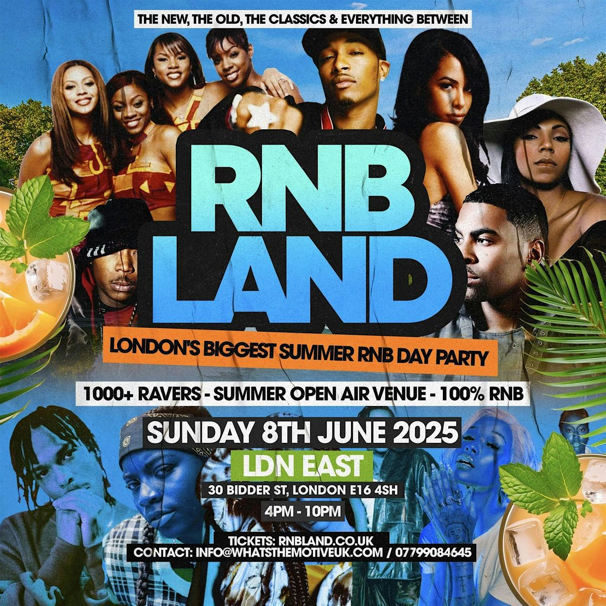 RNBLAND - Londons Biggest Summer RNB DAY PARTY (1000+ RAVERS), LDN East ...
