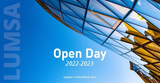 Open Day 2022-2023 (sede di Roma), Università LUMSA, Rome, 11 December 2021