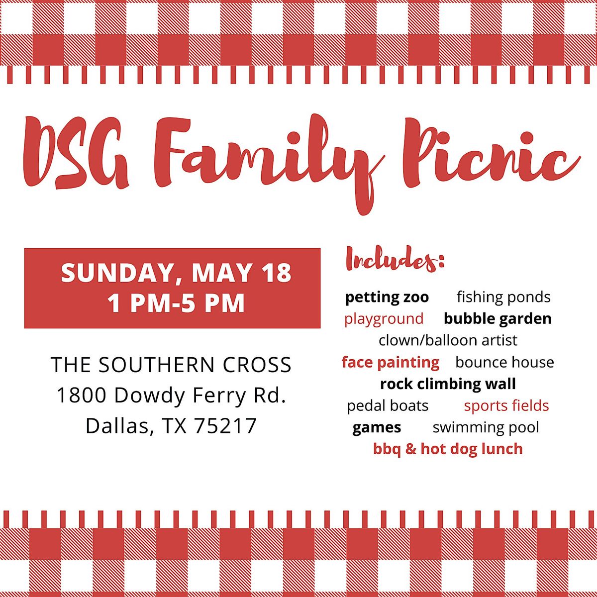2025 Down Syndrome Guild Annual Family Picnic, Southern Cross, Dallas ...