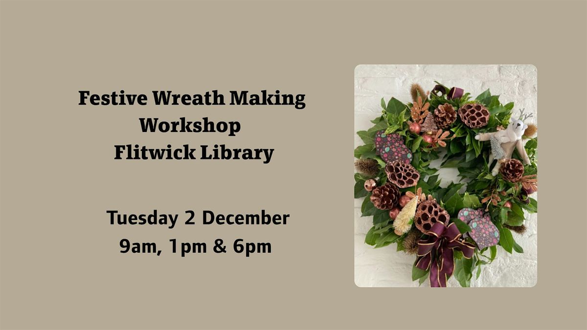 Festive Wreath Making Workshop at Flitwick Library, Flitwick Library, 2 ...