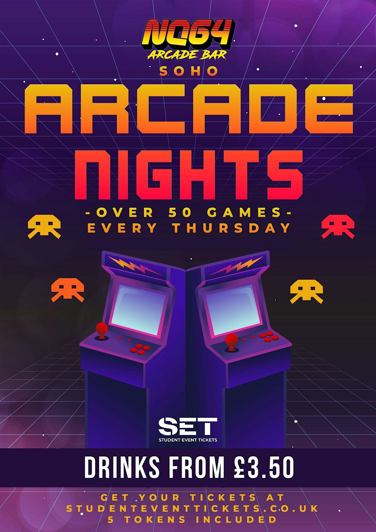 ARCADE NIGHTS AT NQ64 SOHO - EVERY THURSDAY, NQ64 Arcade Bar - Soho ...