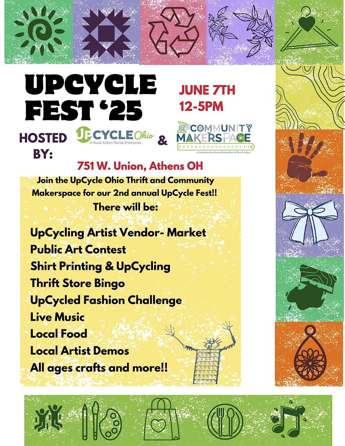 Upcycle Fest 2025, Community MakerSpace, Athens, 7 June 2025