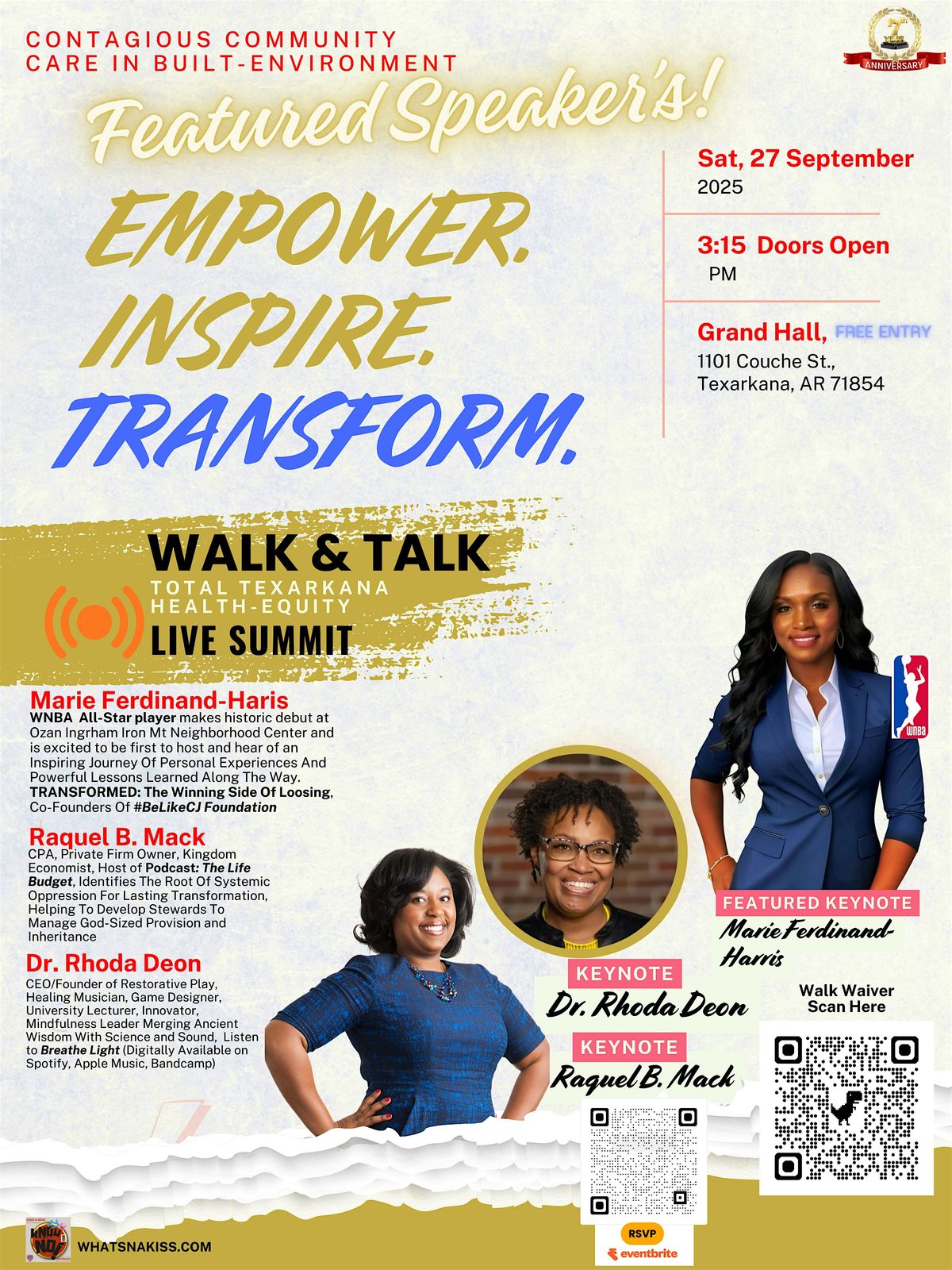5th Annual Walk & Talk Health Equity Summit, 1101 Couch St, Texarkana ...
