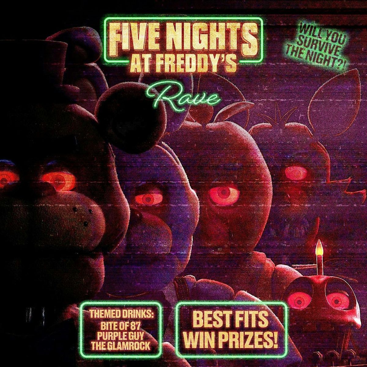 FIVE NIGHTS AT FREDDYs RAVE! PERTH, The Deen, Northbridge, 12 December ...