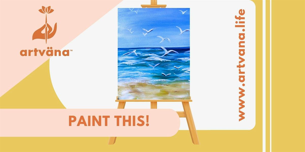 Artvana Sip & Paint art class at Ocean5 in Gig Harbor July 2025, Ocean5, Gig Harbor, 17 July 2025