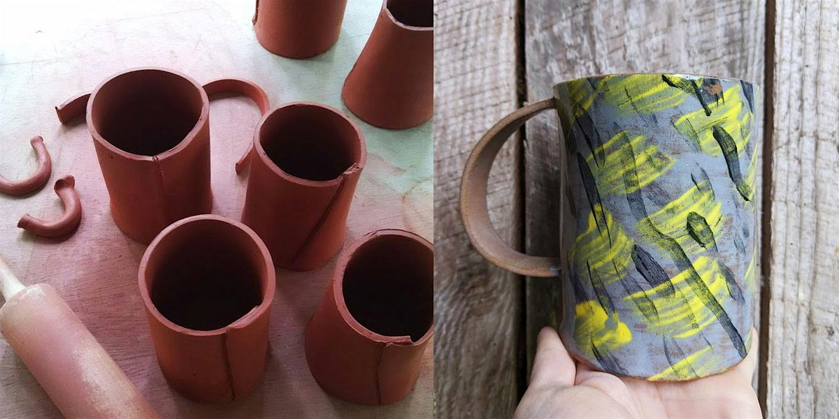 Slab Mugs with Creative Surfaces, 1255 Wold Rd, Friday Harbor, 28 March ...