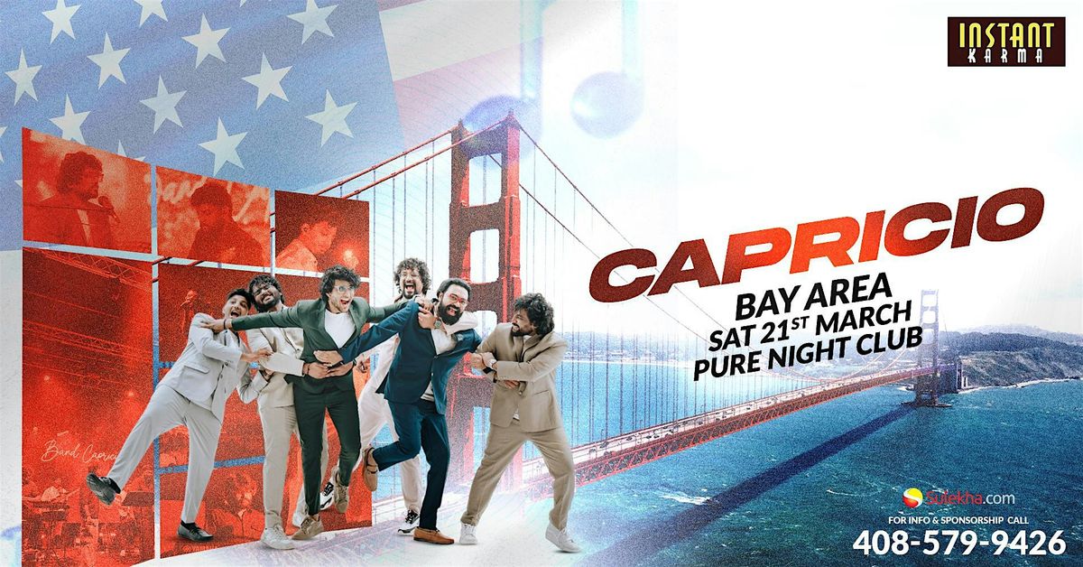 Band Capricio Rise Tour 2026 - Bay Area (Age 21+), Pure Nightclub ...