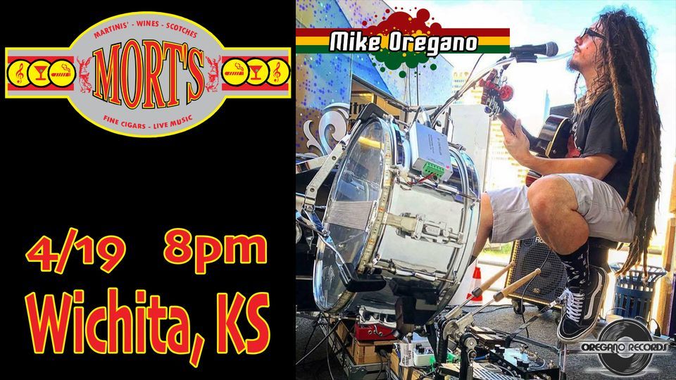 Mike Oregano at Morts, Mort's Martini Bar, Wichita, 19 April 2023