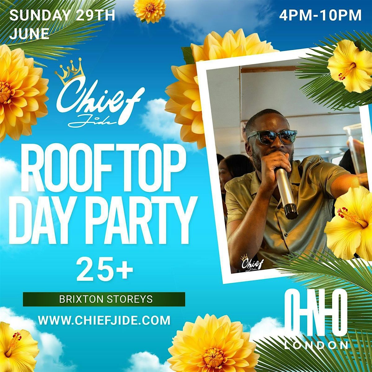 25+ Rooftop Day Party by Chief Jide, Brixton Storeys, London, 29 June 2025