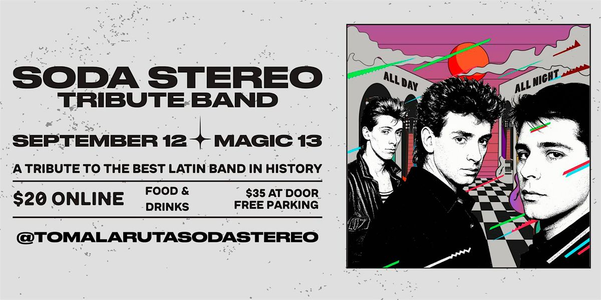 TRIBUTO A SODA STEREO SEPT 12, Magic 13 Brewing Co., Miami, 12 ...