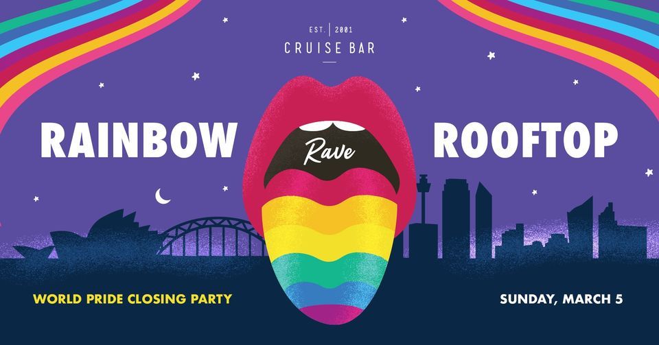 Rainbow Rooftop Rave | WorldPride 2023 ?, Cruise Bar Sydney, 5 March 2023