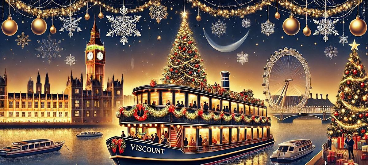 Christmas Boat Party on The River Thames!, Westminster Pier, London, 14 ...