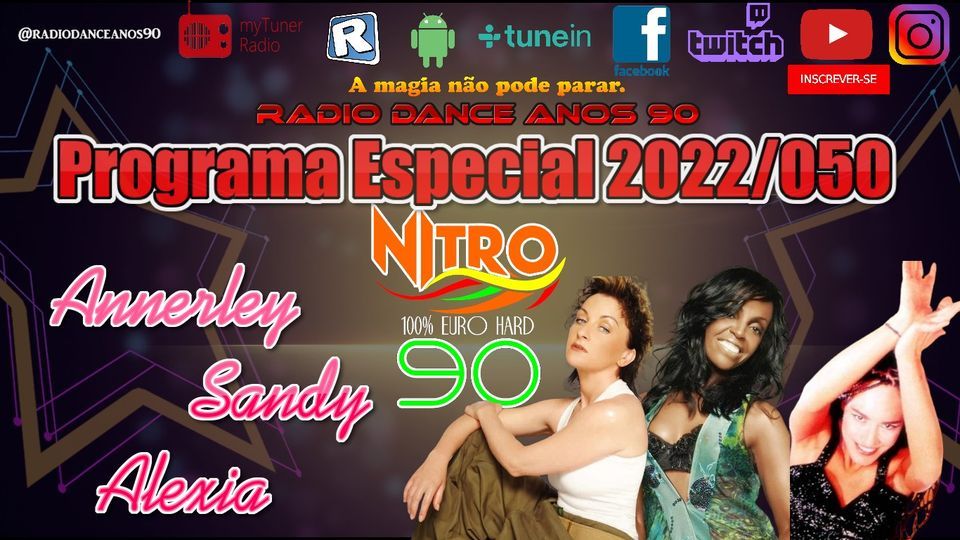 Nitro 90 Especial Divas do Eurodance 90s Live 2022/050 Best of 90s ...