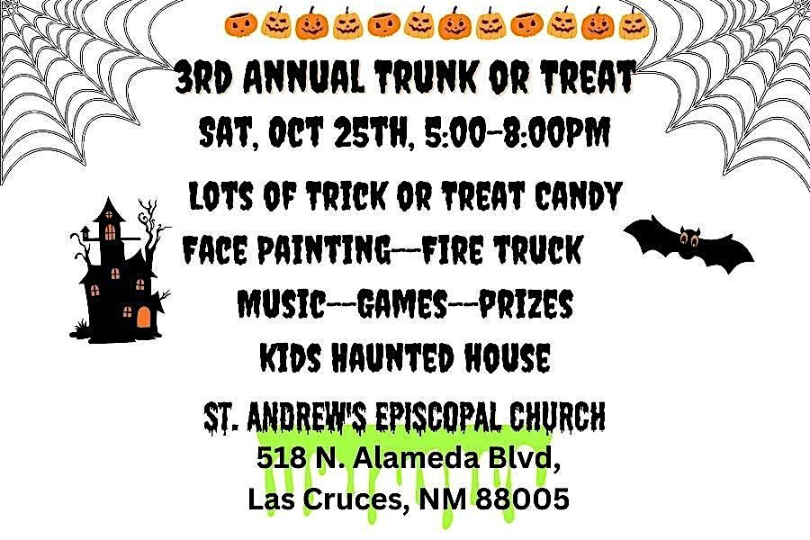 3rd Annual Trunk or Treat & Kid-Friendly Haunted House at St. Andrews ...