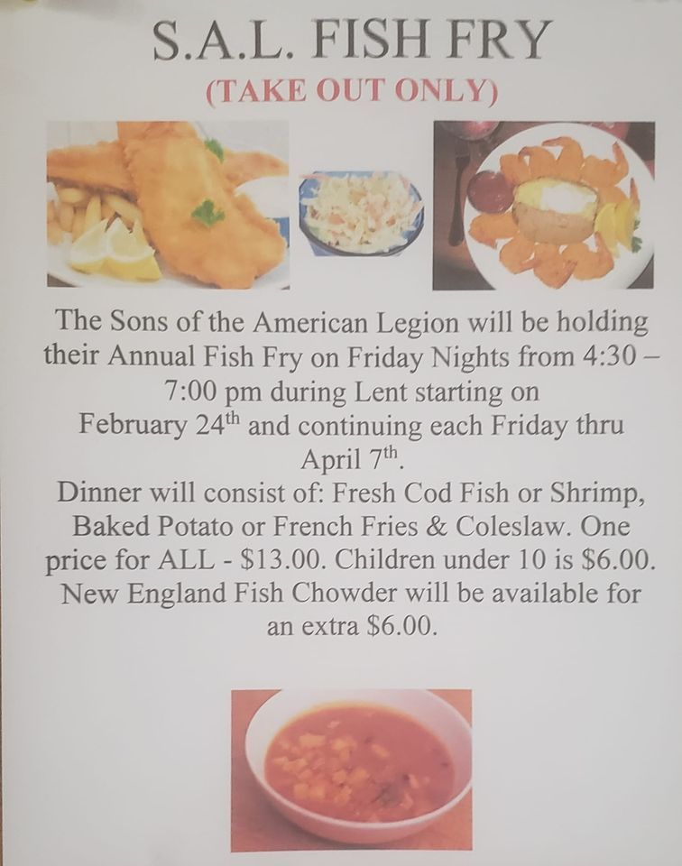 SAL 1302 FISH FRY!!!, American Legion Riders Post 1302, Poughkeepsie ...