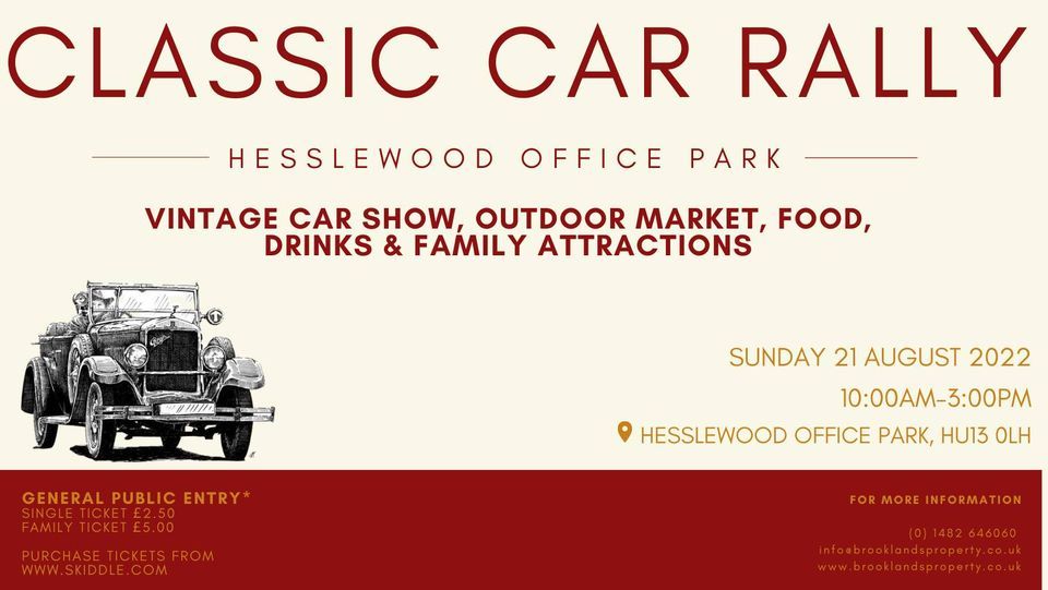 Classic Car Rally, Hesslewood Office Park, Kingston Upon Hull, 21 ...