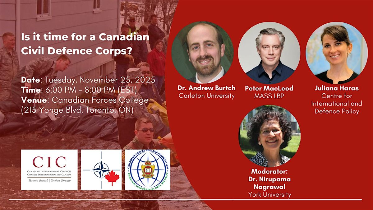 Is it time for a Canadian Civil Defence Corps?, Canadian Forces College ...