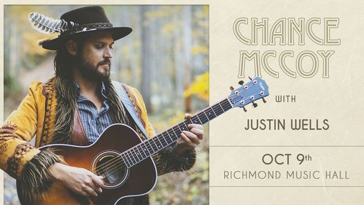 * POSTPONED * Chance McCoy at Richmond Music Hall on October 9 ...