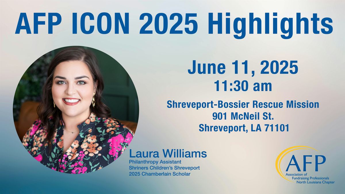 AFP 2025 ICON Highlights, Shreveport Bossier Rescue Mission, 11 June 2025