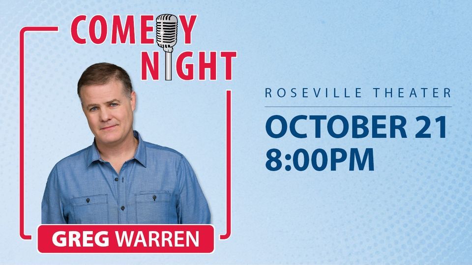 Comedy Night - Greg Warren, Roseville Theatre Arts Academy, 21 October 2022