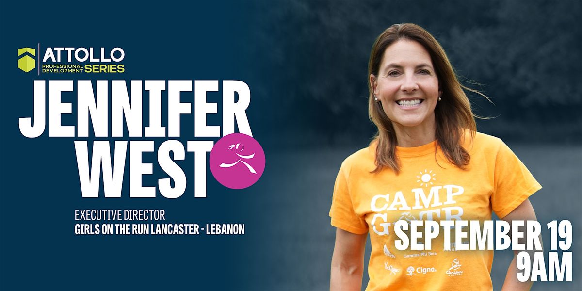 Attollo PD Series: Jennifer West, Attollo HQ, Lancaster, 19 September 2025