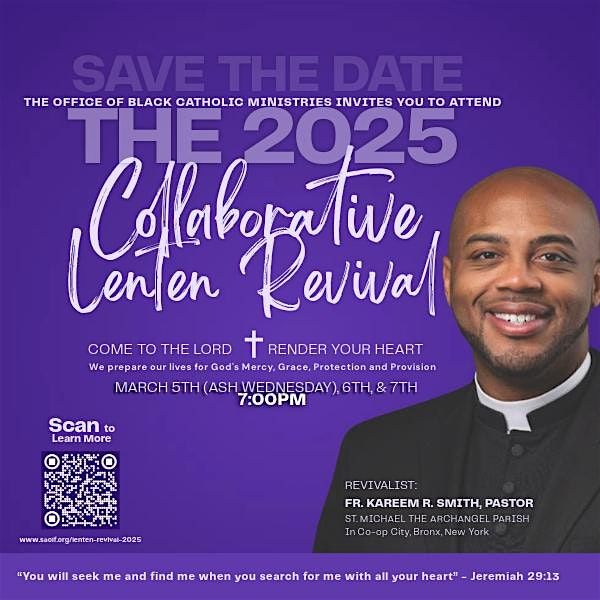 2025 Collaborative Lenten Revival, Saint Agnes Our Lady of Fatima ...