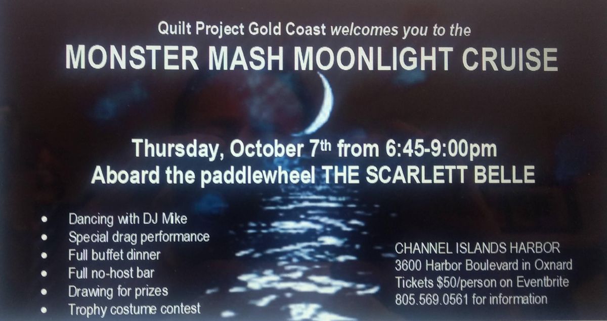 MONSTER MASH MOONLIGHT CRUISE aboard the PADDLEWHEEL THE SCARLETT BELLE ...