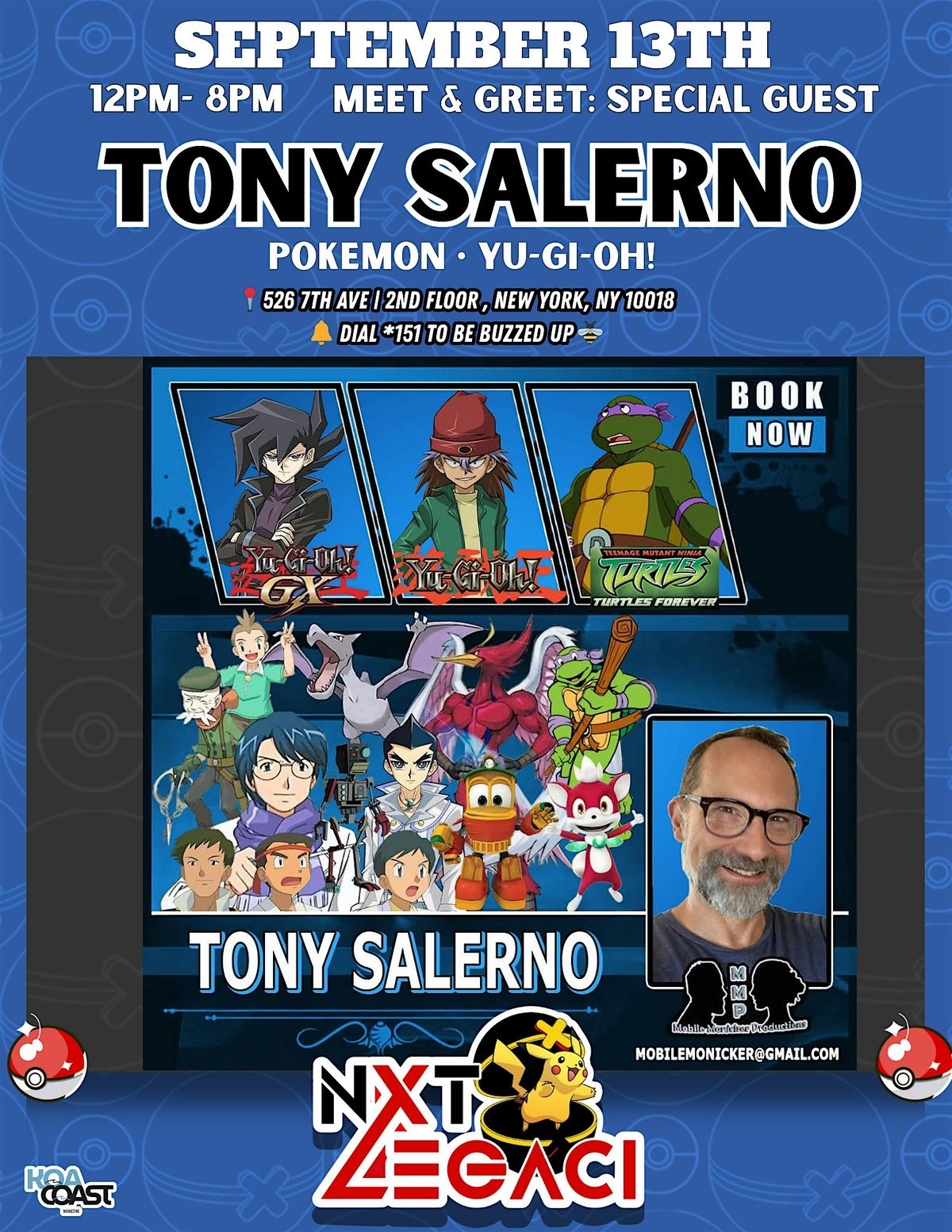 Meet Tony Salerno - Voice of Aerodactyl, Rex Raptor, Donatello, Chip ...