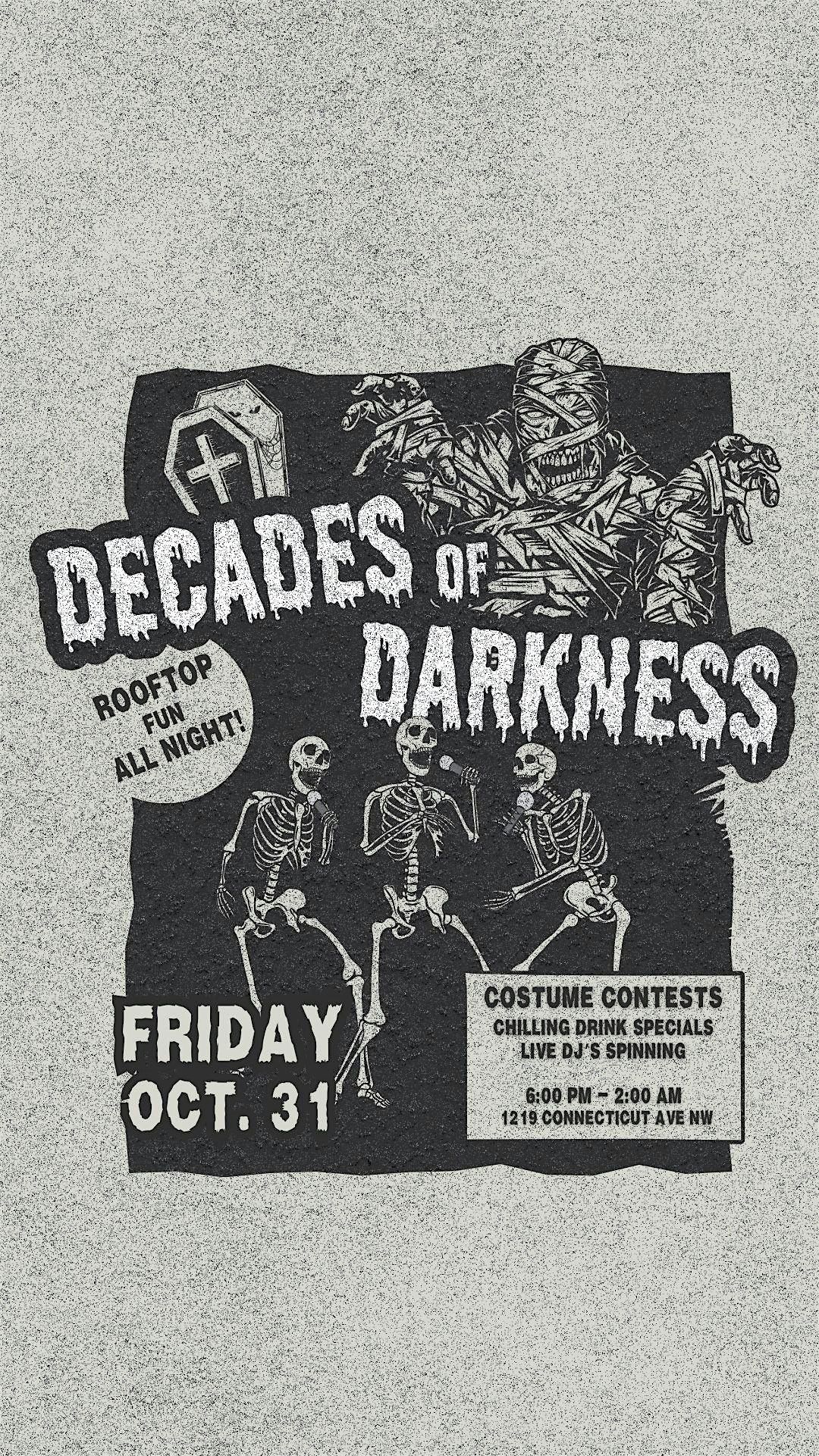 Decades of Darkness Halloween Party, Decades DC, Washington, 31 October ...
