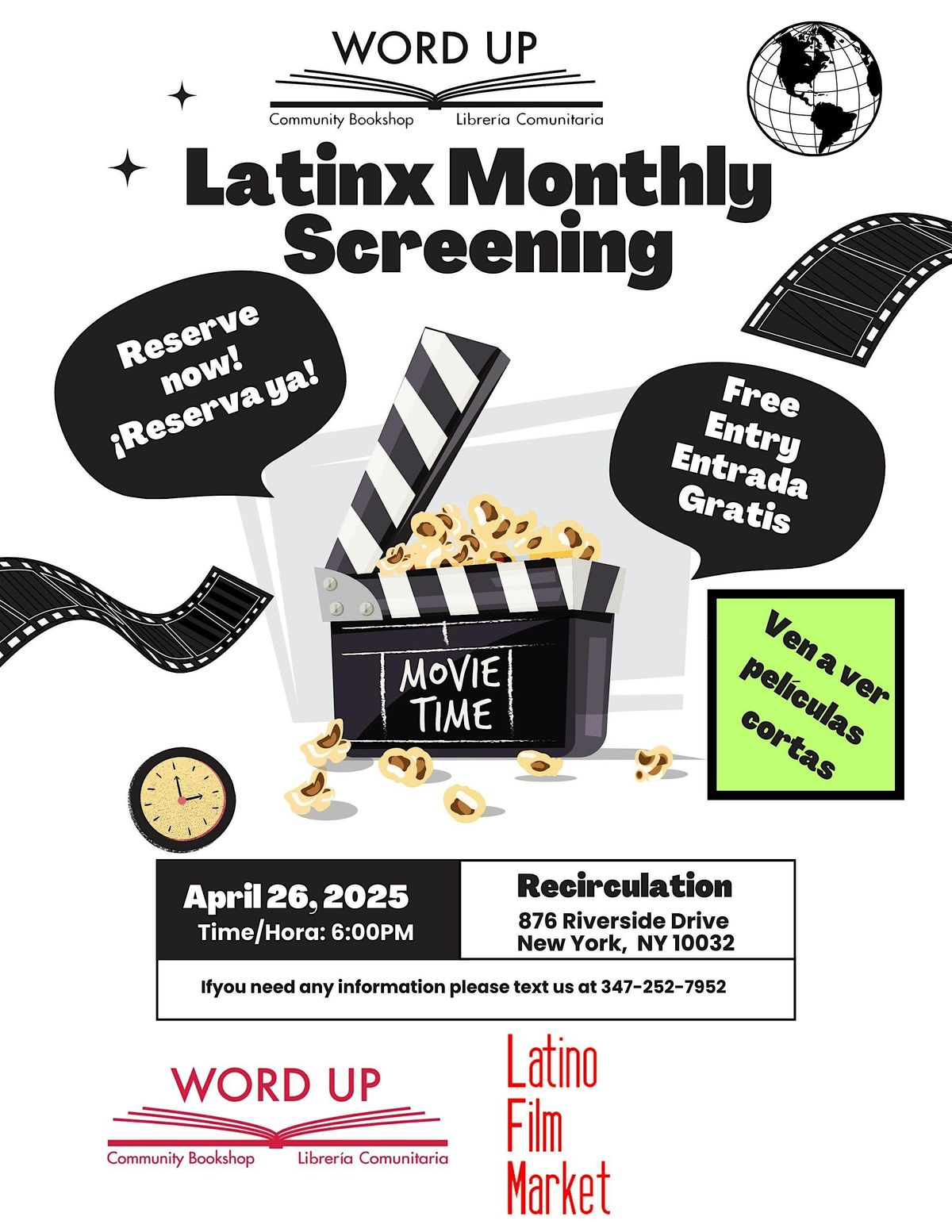 Latinx Monthly Screening - MAY, Recirculation, a project of Word Up, New York, 24 May 2025