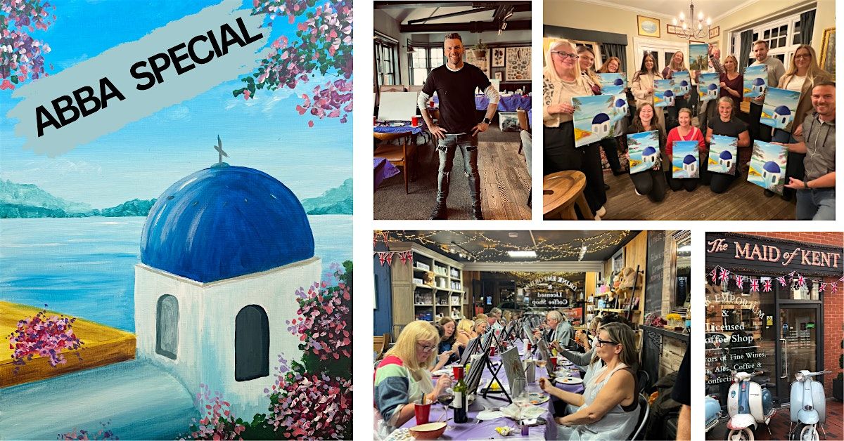 Paint Night - ABBA SPECIAL, Santorini - Tonbridge, The Maid of Kent, Tonbridge, 22 January 2026