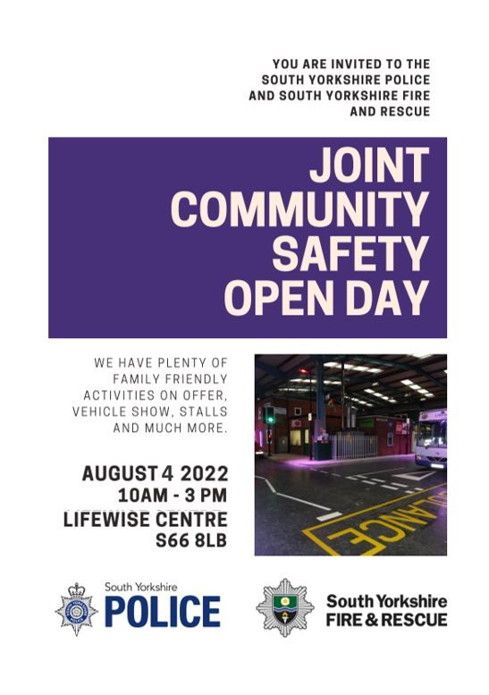 JCSD OPEN DAY 2022, Community Safety at Lifewise Centre, Rotherham, 4 ...